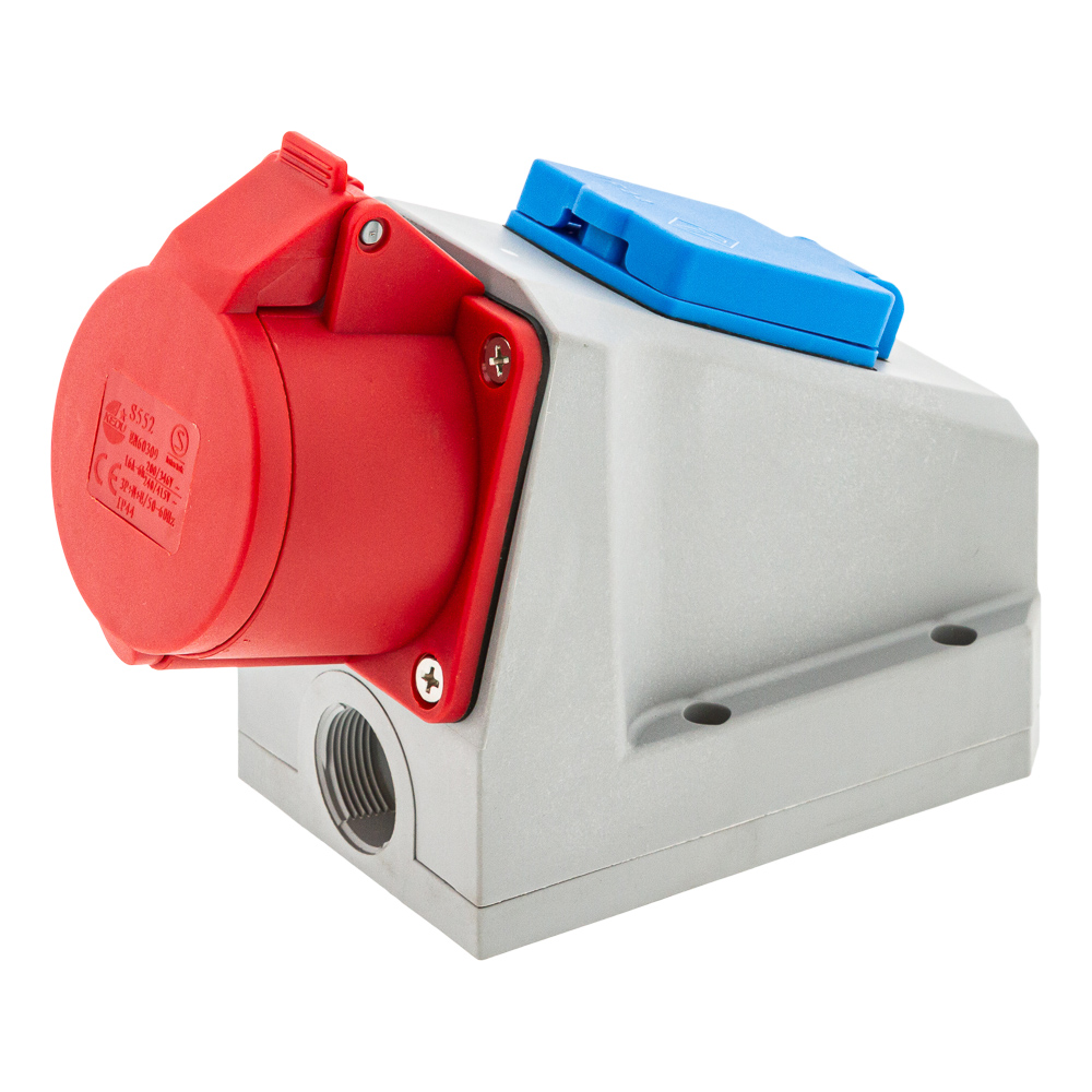 CEE industrial wall socket combi 5 pin 16A socket 230V | Valkenpower